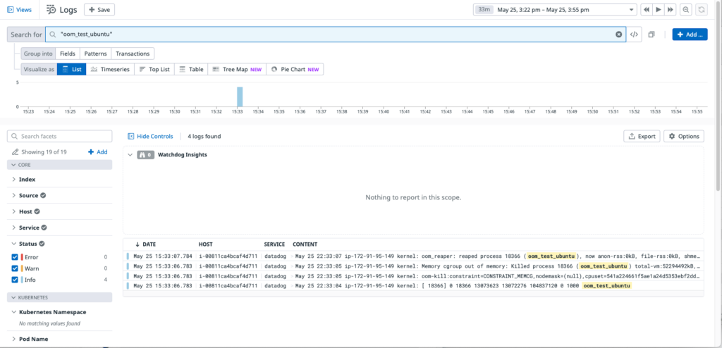Zebrium RCaaS: A Natural Evolution From Datadog Watchdog Insights Log ...